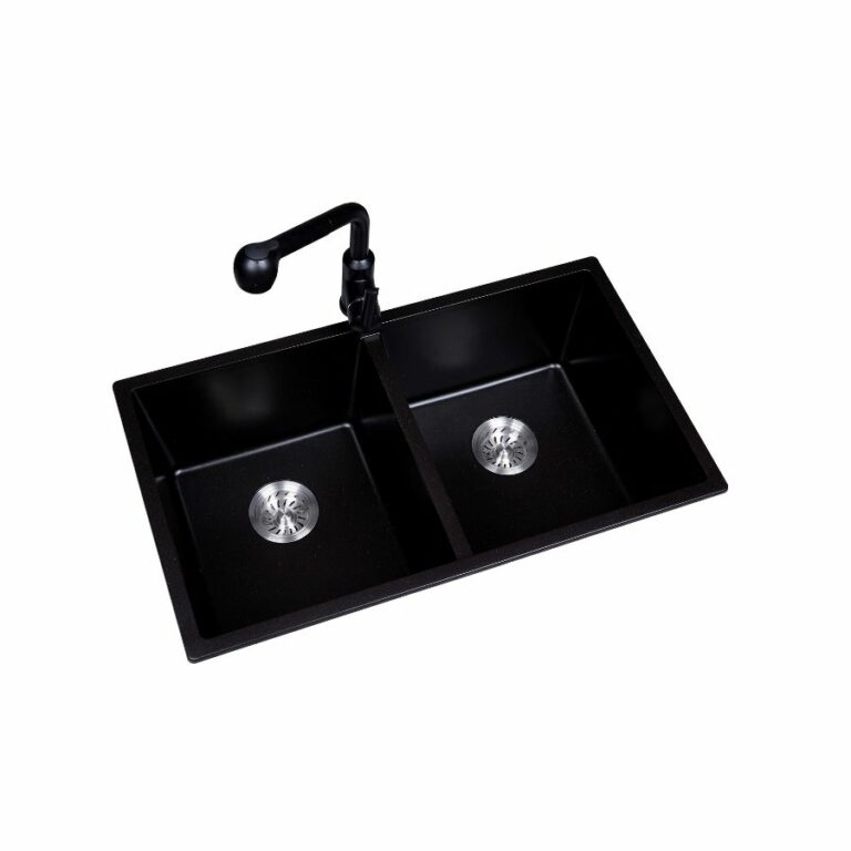 Undermount double Bowl Granite Kitchen Sink - Spigot & More