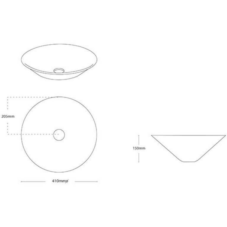 ADP Atlas White Above Counter Basin – Spigot & More