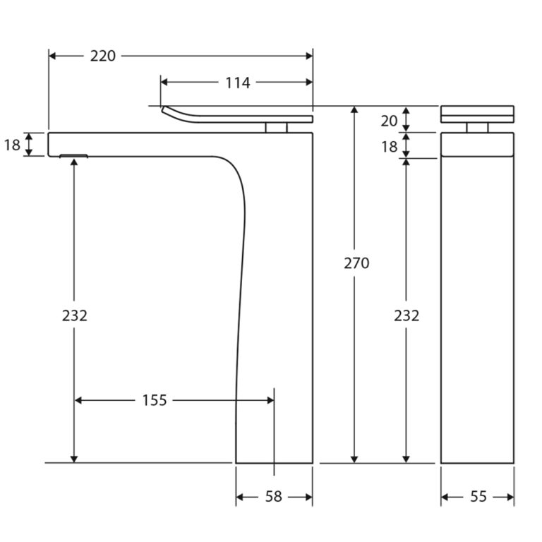 Lincoln Tall Basin Mixer | Elevate Your Sink Space