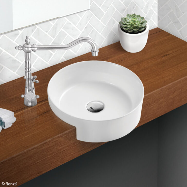 Reba Semi Recessed Basin - Timeless Elegance for Your Bathroom