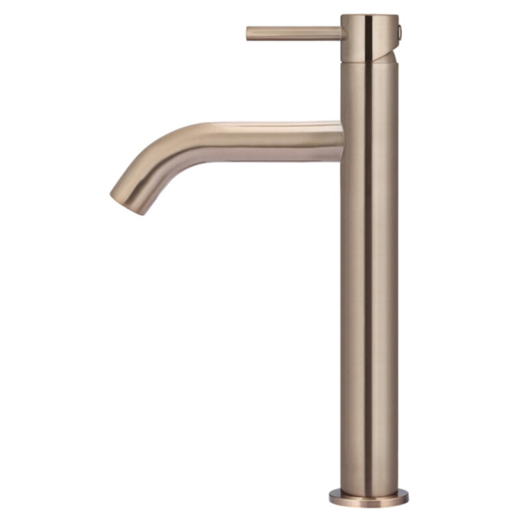 Basin Mixer Tap in Elegant Champagne Finish - Stylish Sophistication